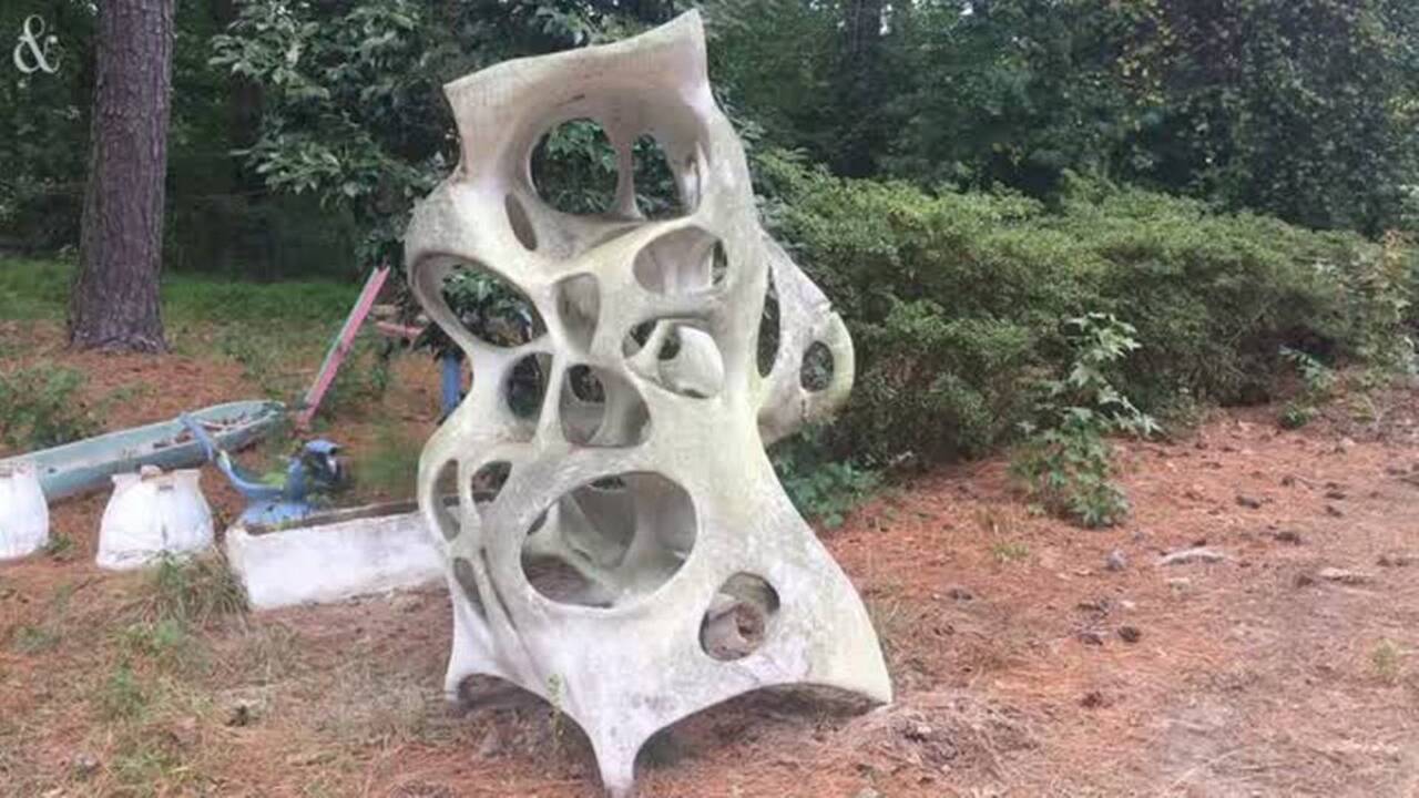 Eccentric Gotno Farm sold in Raleigh, curious plaster sculptures and ...