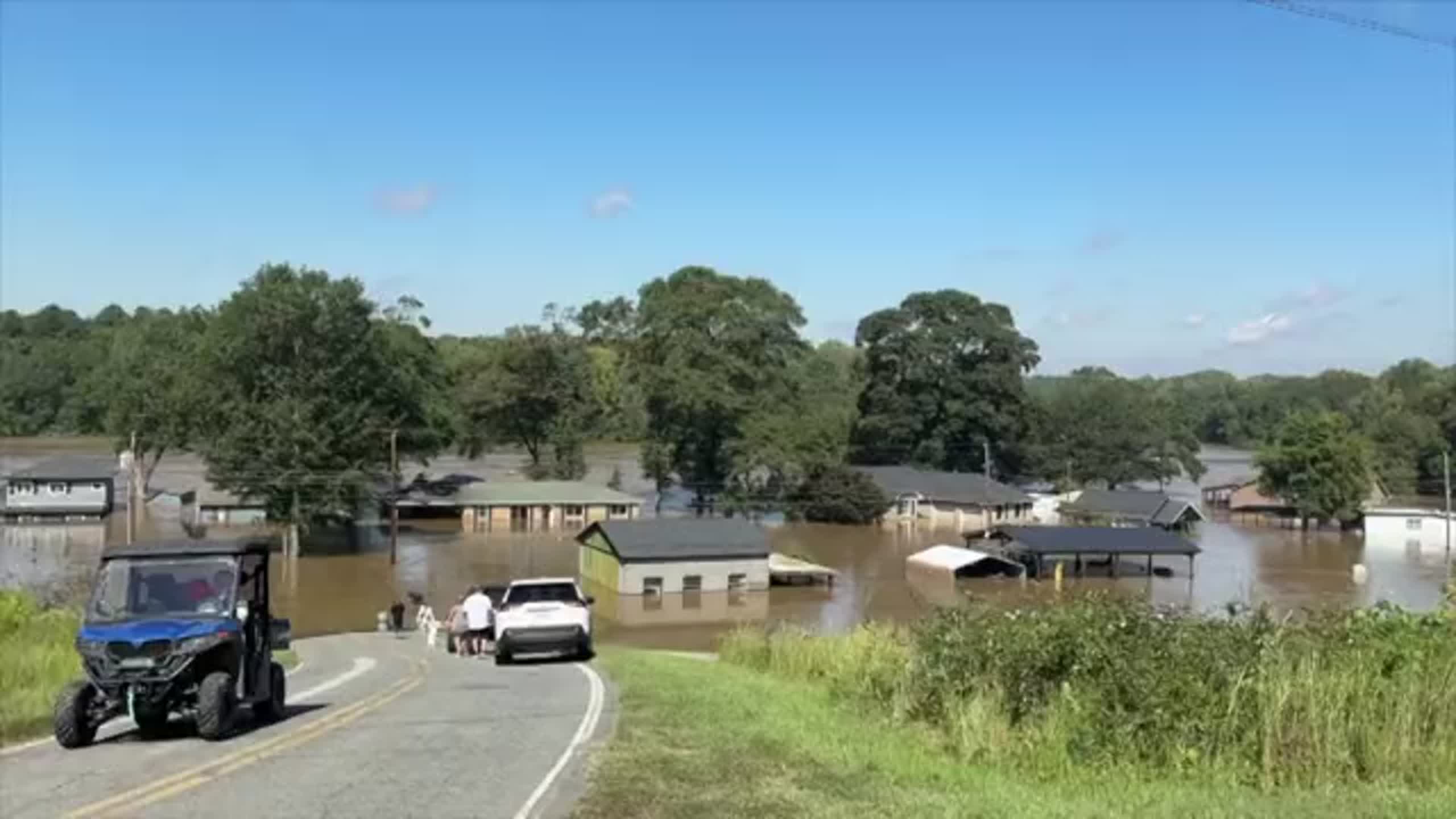 Flooding from Helene destruction and evacuations near Charlotte ...